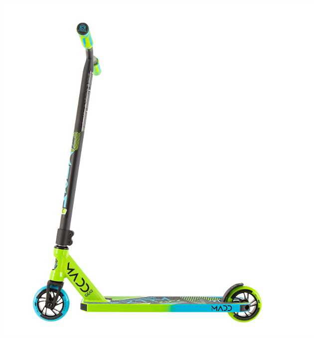 Madd Gear Kick Extreme MGP Stunt Scooter Green Blue