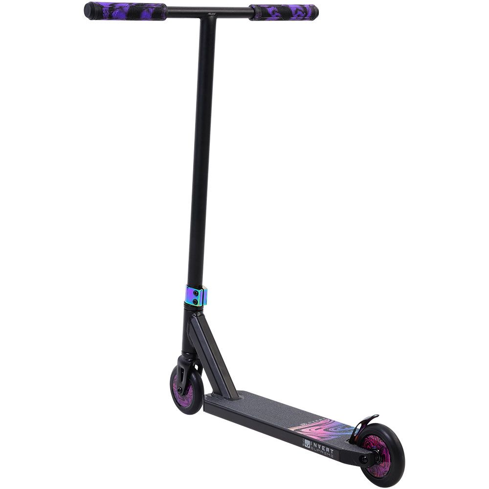 Invert Supreme 1-7-12 Stunt Scooter | Black Neo Purple I RMD Bike Shop ...